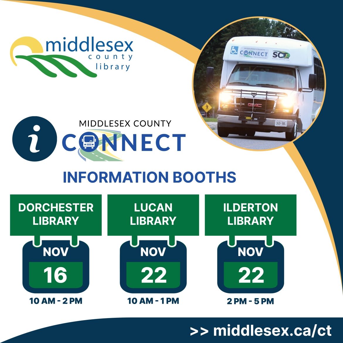 Middlesex County Connect Information Booths | Middlesex County